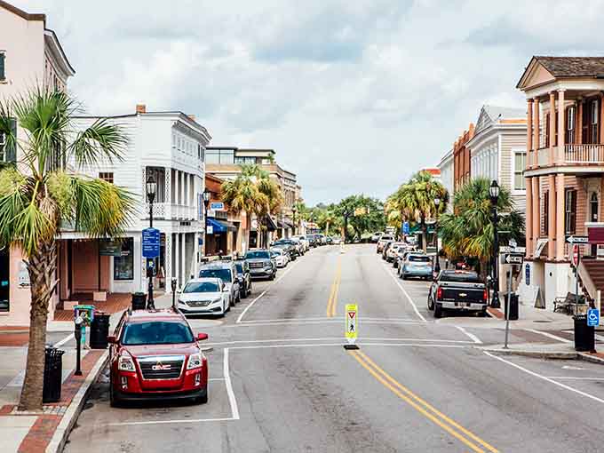 Historic buildings line quiet streets where Southern charm isn't just a saying, it's the daily reality.