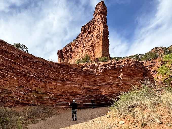 Red rock layers rise like a giant layer cake baked by Mother Nature herself over millions of patient years.