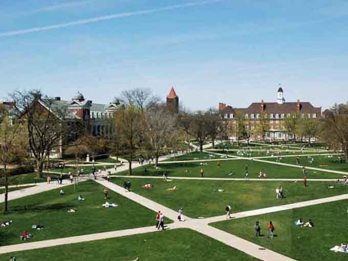 Campus green spaces invite leisurely strolls and picnics, bringing youthful energy without the youthful price tag attached.