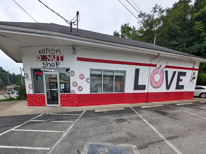 That giant "LOVE" painted on the side isn't just decoration—it's basically their mission statement in four letters.