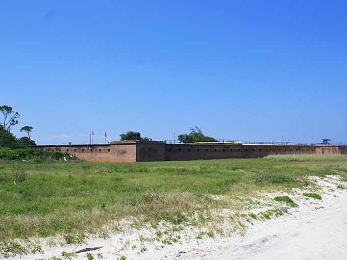 Sandy paths lead to the fort where history buffs and beach lovers find common ground exploring Alabama's past.