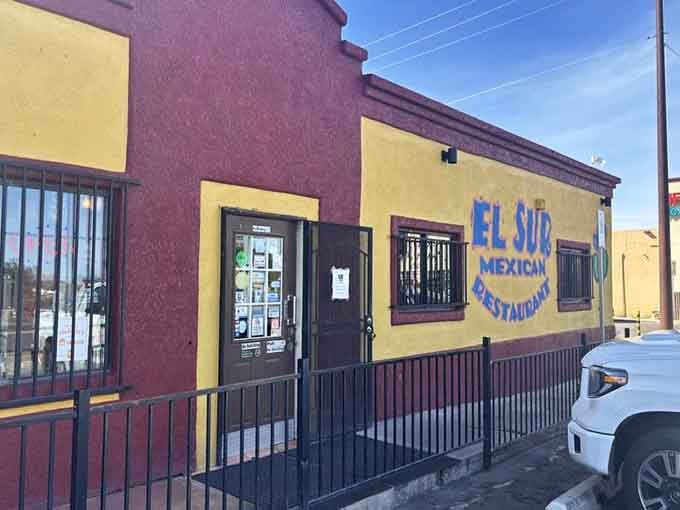 The sunny yellow walls and hand-painted lettering give this corner restaurant undeniable character and warmth.