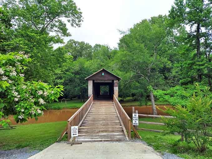 This wooden walkway stretches across the water, inviting you to leave the modern world behind completely.