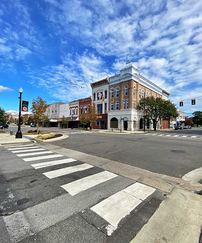 That gorgeous brick building with the cupola stands watch over a downtown where culinary magic happens daily.