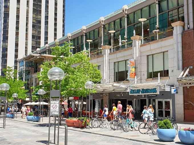 Modern meets historic where bicycles, pedestrians, and urban energy create a downtown buzz you can feel.