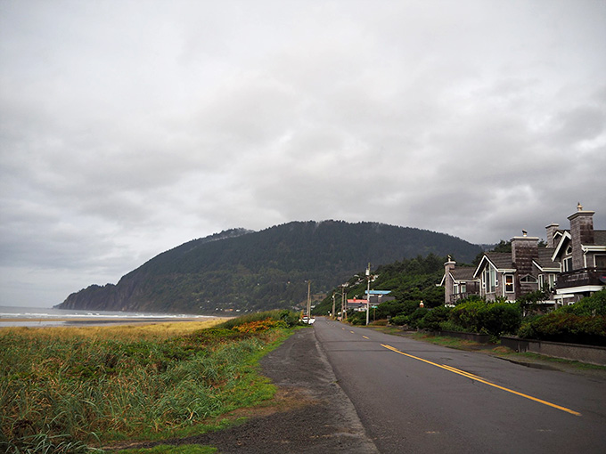 Neahkahnie Mountain watches over Manzanita like a protective giant, creating drama along the coastline.