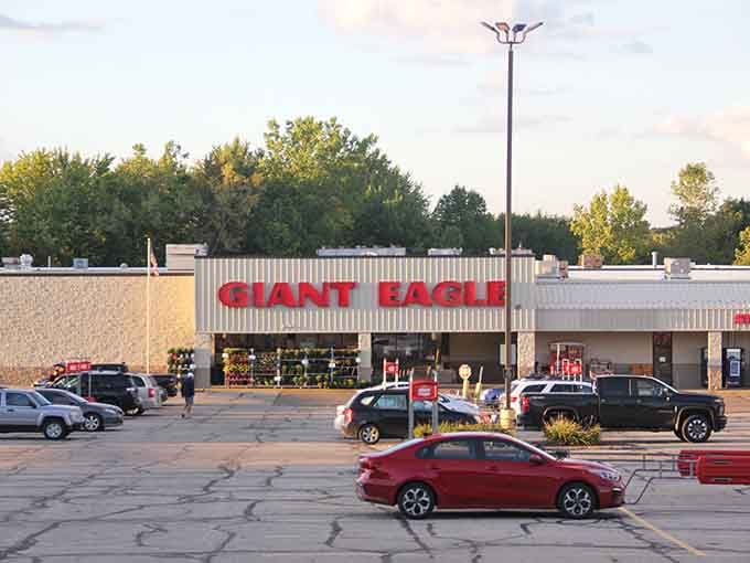 Giant Eagle stands ready to serve the community, proving that even small towns need their groceries and friendly neighborhood shopping spots.