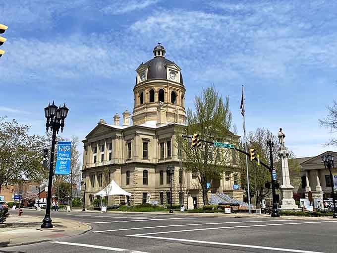 That stunning courthouse dome commands attention like the town's crown jewel, anchoring a square worth gathering around regularly.