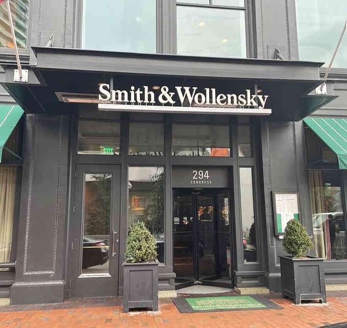 Smith & Wollensky's understated elegance on Congress Street speaks volumes about the legendary steaks waiting inside.