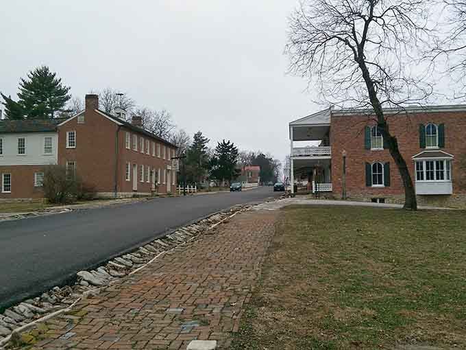 Quiet streets and Federal-style architecture whisper stories of frontier days when this road led to America's western dreams.