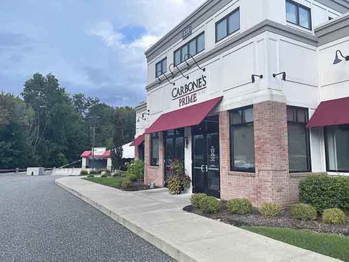 Manicured landscaping and pristine parking lot show the same attention to detail they bring to every cut of beef.