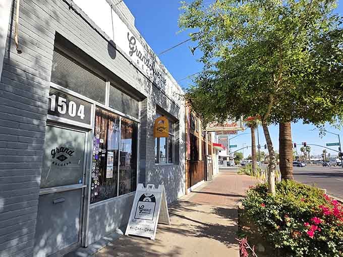 Tree-lined streets and vintage storefronts make this the kind of neighborhood where record stores naturally thrive and flourish.