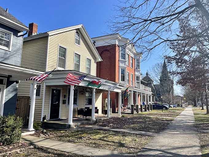 Front porches and American flags dot the residential streets where neighbors still know each other's names by heart.