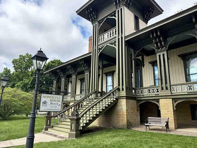 That grand staircase and tower reach skyward, blending two worlds into one unforgettable architectural statement.