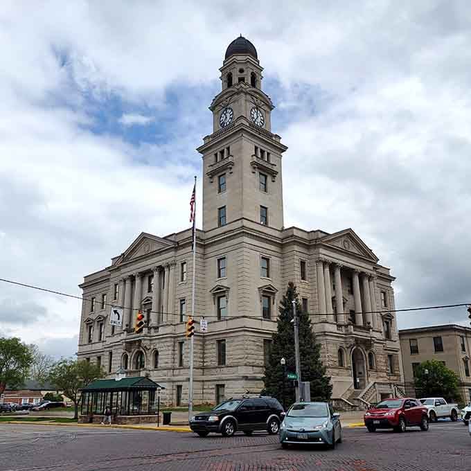 That magnificent clock tower rises above the courthouse like a beacon calling you to explore this beautiful town.