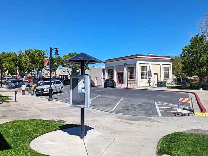 Clean streets and practical architecture define this Central Valley town where function meets friendly community spirit.