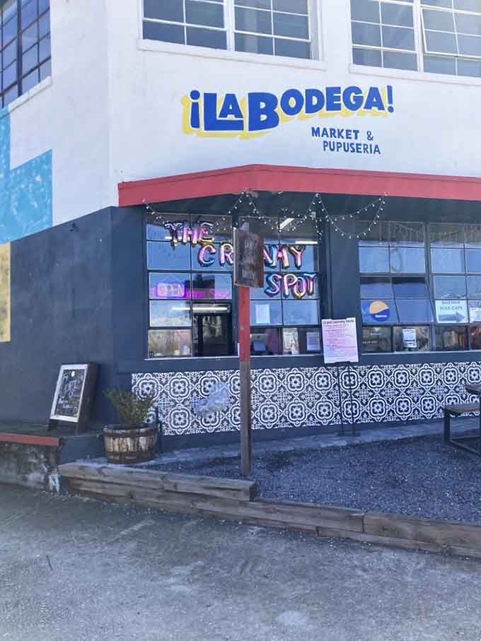 The patterned tile work adds artistic flair to your soft serve stop, making every visit feel special.