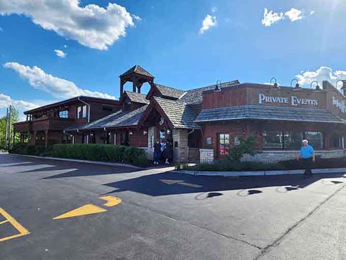 Sunlight bathes this charming wooden retreat, where perch and walleye reign supreme like freshwater royalty on every plate.