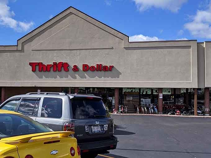 That simple storefront hides rooms full of surprises where prices make you wonder if they forgot a digit.