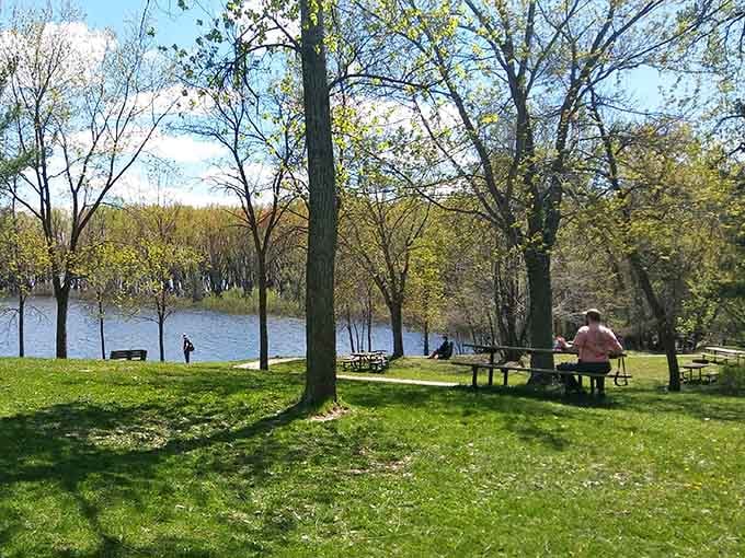 River views and picnic tables: the original social network, now with 100% less arguing about politics.