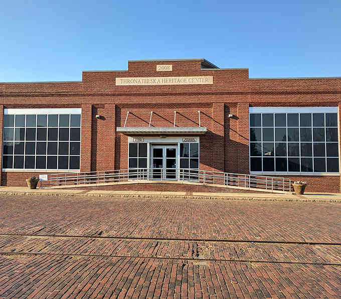 The Thronateeska Heritage Center stands proud, preserving railroad history and regional culture under one impressive roof.