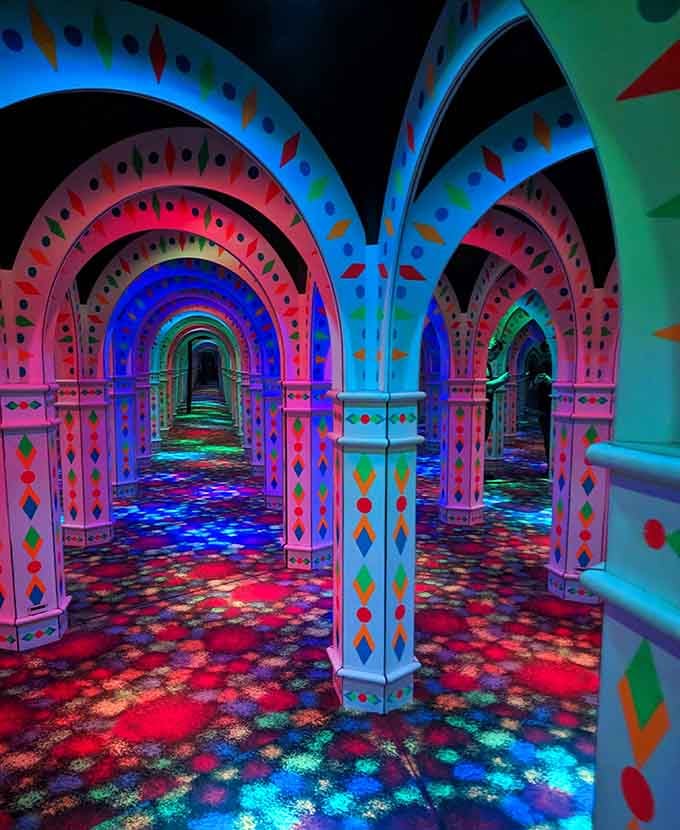 Archways stretch into eternity, creating a visual puzzle that'll make your brain do backflips.