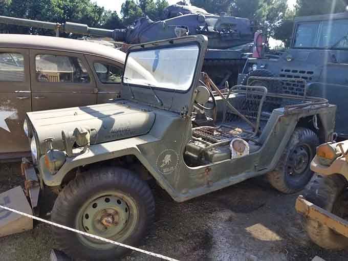 The Seabees' trusty jeep still looks ready to build an airstrip or two, proving utility vehicles deserve respect.