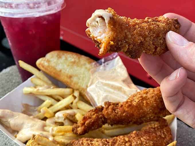 Golden-fried lobster that's crispy outside and tender within, because sometimes you need your seafood with extra crunch.