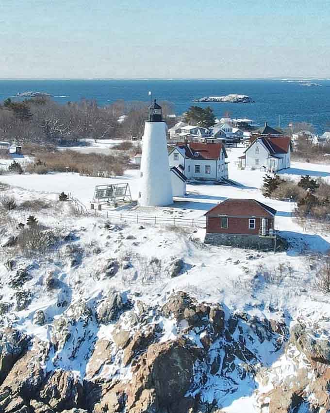 Winter transforms the island into a frosted masterpiece that would make even Elsa say "nice work, nature."