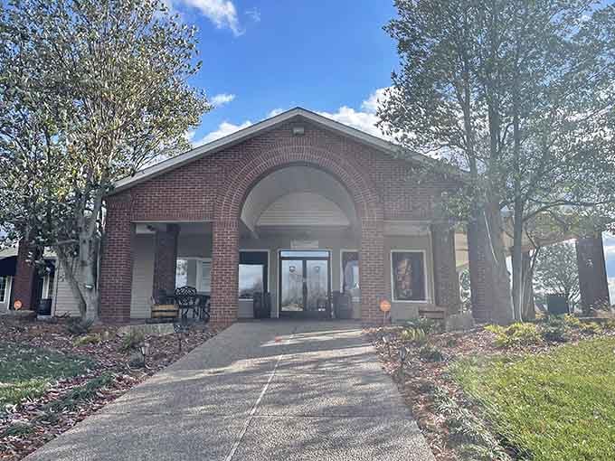 That arched entrance whispers promises of artistic treasures waiting inside, like opening a really sophisticated present.
