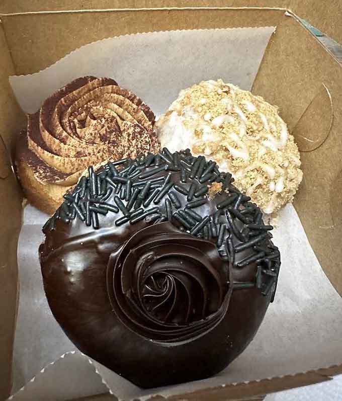 When chocolate gets a swirl this dramatic, you know someone in the kitchen takes their craft seriously.