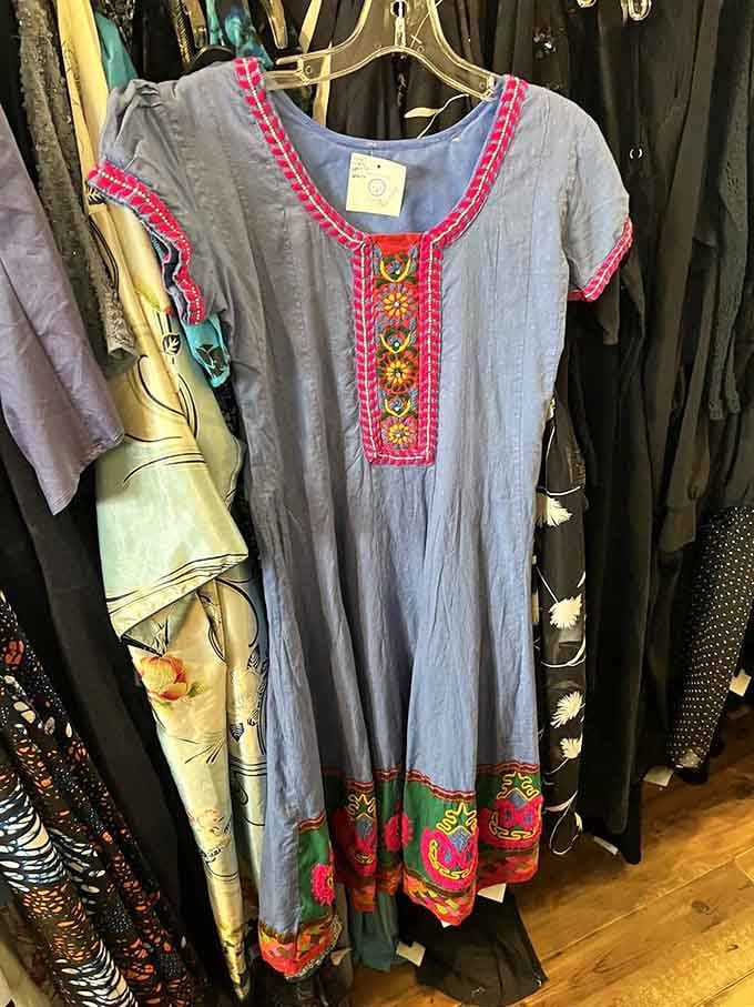 This embroidered bohemian dress has more personality than most people you'll meet at brunch this weekend.