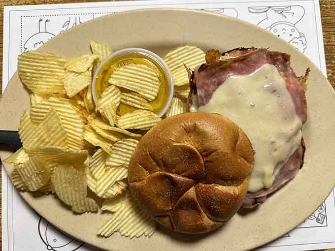 Sometimes a ham and cheese sandwich on a pretzel roll is exactly what your soul needs, no apologies required.