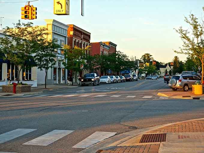 Main Street looks like someone designed it specifically to make you slow down and actually enjoy life.