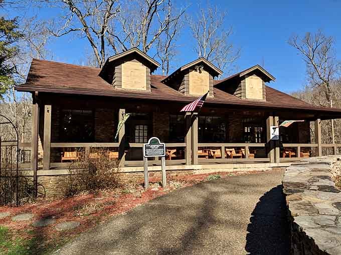 The visitor center welcomes you with rustic charm that says "adventure awaits" without any of the tourist trap nonsense.