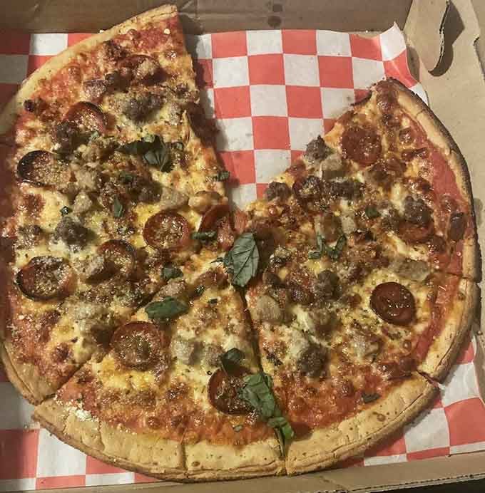 This meat-topped masterpiece delivers enough protein to satisfy even your most carnivorous dinner companion's wildest dreams.