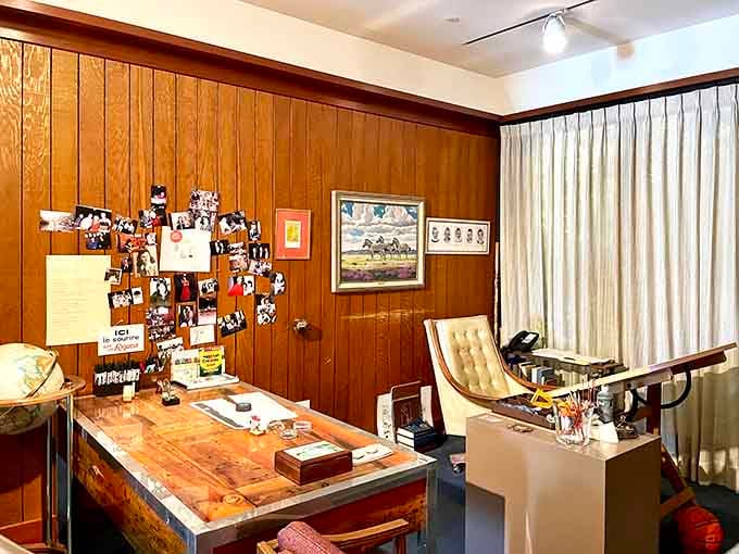 The recreated workspace shows where simple tools and extraordinary talent combined to create cultural magic daily.