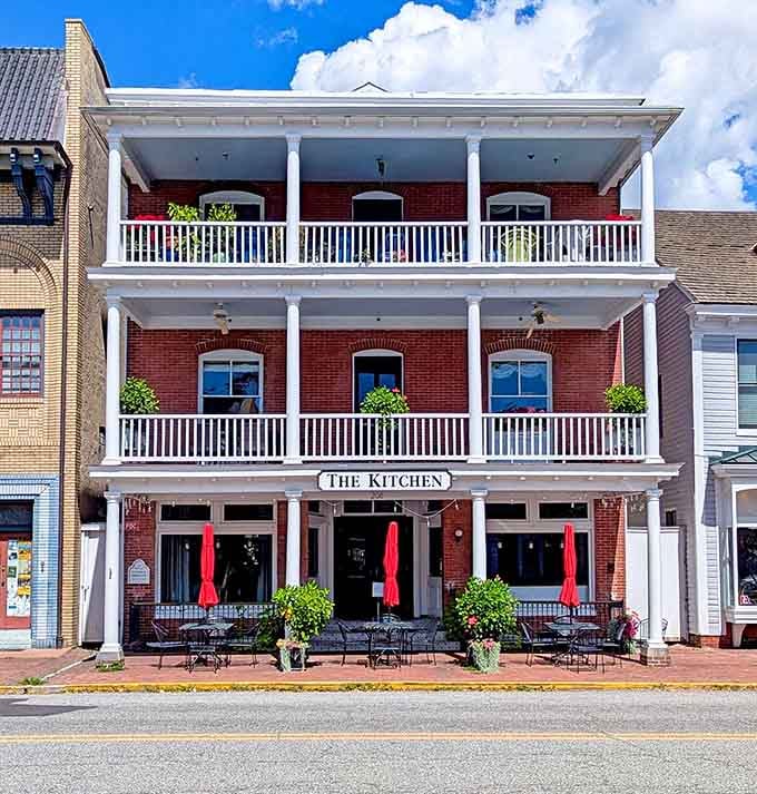 The Kitchen at the Imperial's double porches suggest leisurely meals and the kind of hospitality worth returning for.