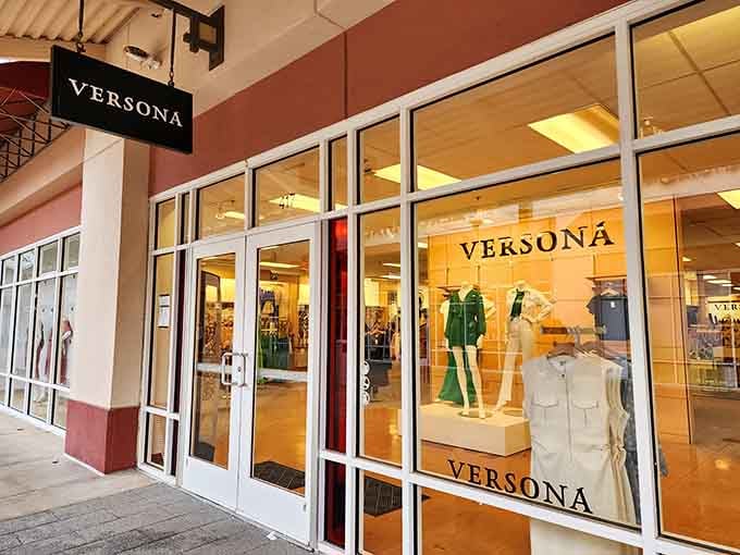 Versona's bright storefront beckons like a beacon of style, promising fashion finds without the guilt of full-price regret later.