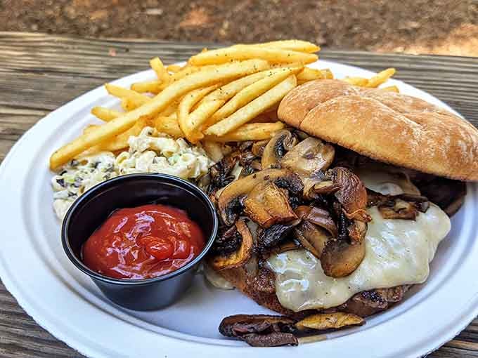 Mushrooms, Swiss cheese, and a perfectly grilled patty walk into a burger joint&mdash;this is the delicious punchline you've been craving.