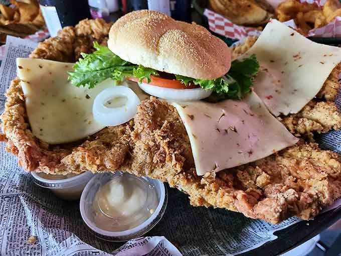 Somewhere between sandwich and science experiment, this beauty proves bigger really can be better.