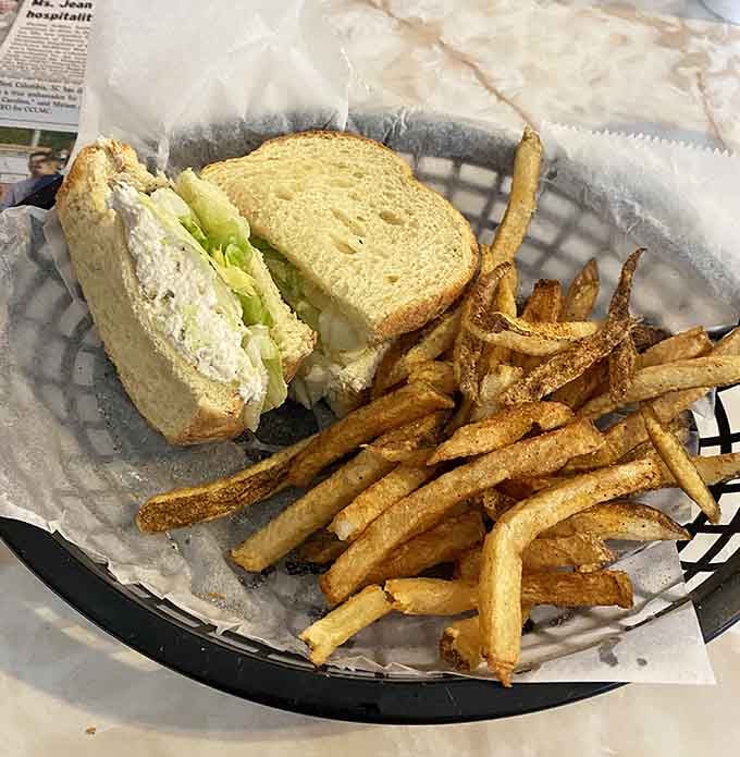 That chicken salad sandwich proves simplicity wins when you start with quality ingredients and don't overthink the execution brilliantly.