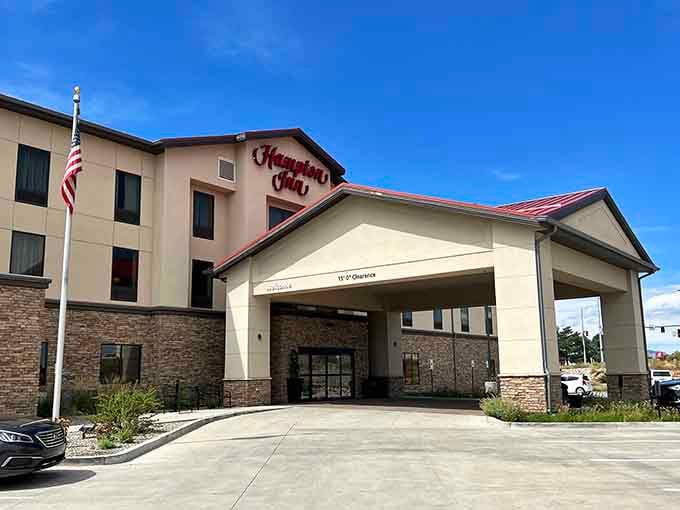 Hampton Inn provides comfortable lodging for visiting grandchildren who can't believe you actually live here now full-time.