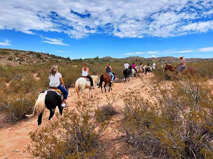 Desert horseback riding lets you channel your inner cowboy without committing to the whole lifestyle change thing.