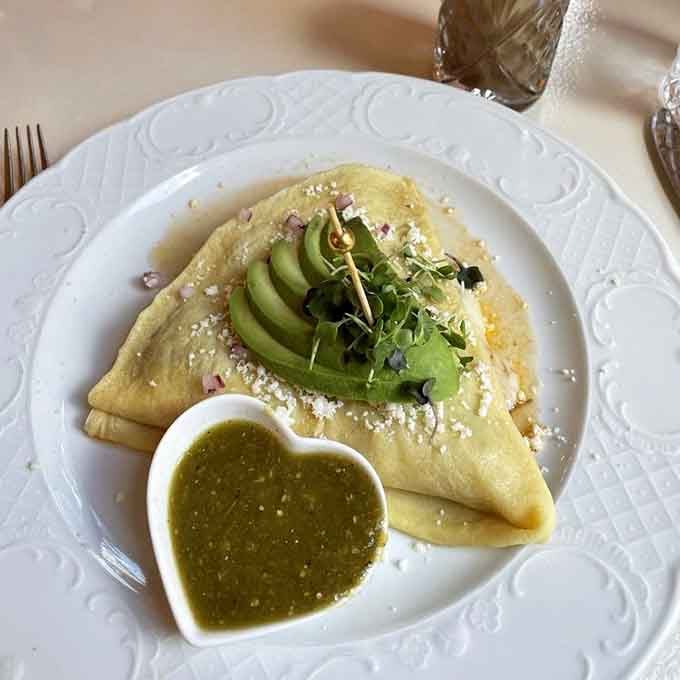 Sliced avocado and salsa verde prove that savory crepes deserve just as much love as their sweet siblings.