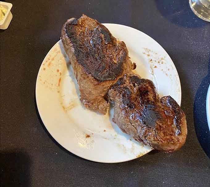 Perfectly seared filet medallions lined up like edible works of art on your plate.