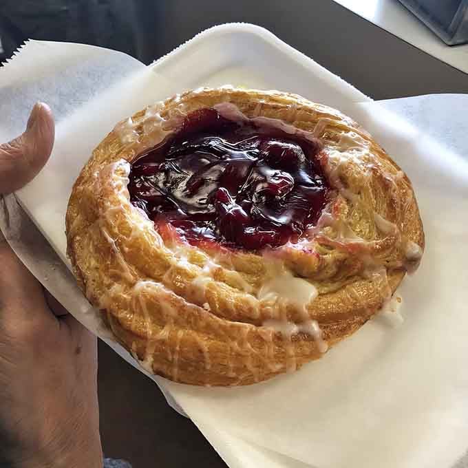 Flaky pastry meets cherry filling in a breakfast romance that belongs in the Smithsonian's permanent collection.