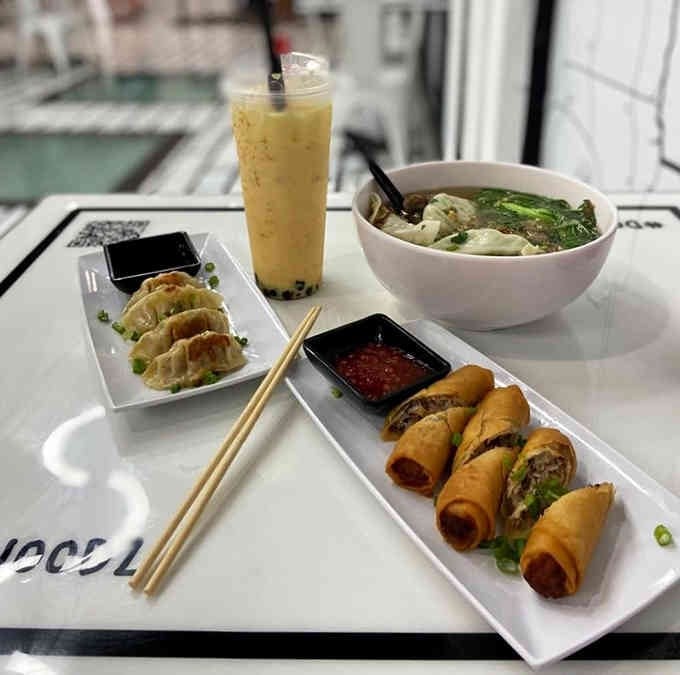 Crispy egg rolls that prove sometimes the best things in life are deep-fried and dipped in sauce.