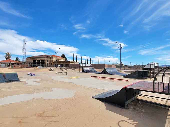 The skate park offers local kids something to do besides staring at phones, which is refreshingly old-school.