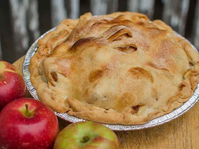 That apple pie crust could make your grandmother weep with joy, and she's seen some crusts in her day.